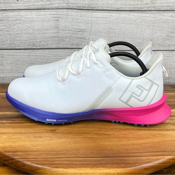 FootJoy | Shoes | Footjoy Fj Fuel Sport White Pink Blue Spikeless Golf ...